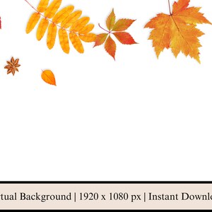 Fall Zoom Background, Home Office Zoom Backdrop, Autumn Virtual ...