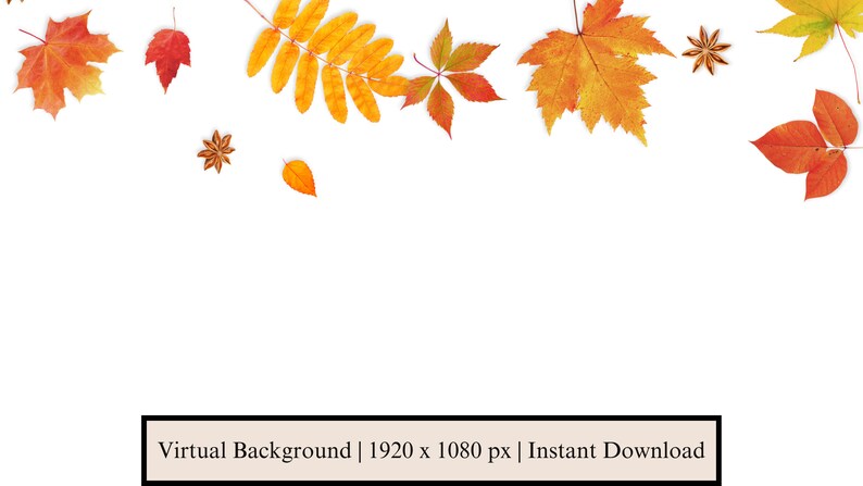 Fall Zoom Background, Home Office Zoom Backdrop, Autumn Virtual ...