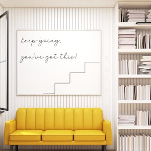 Motivating Home Office Zoom Background, Positive Quote Shelf Backdrop ...