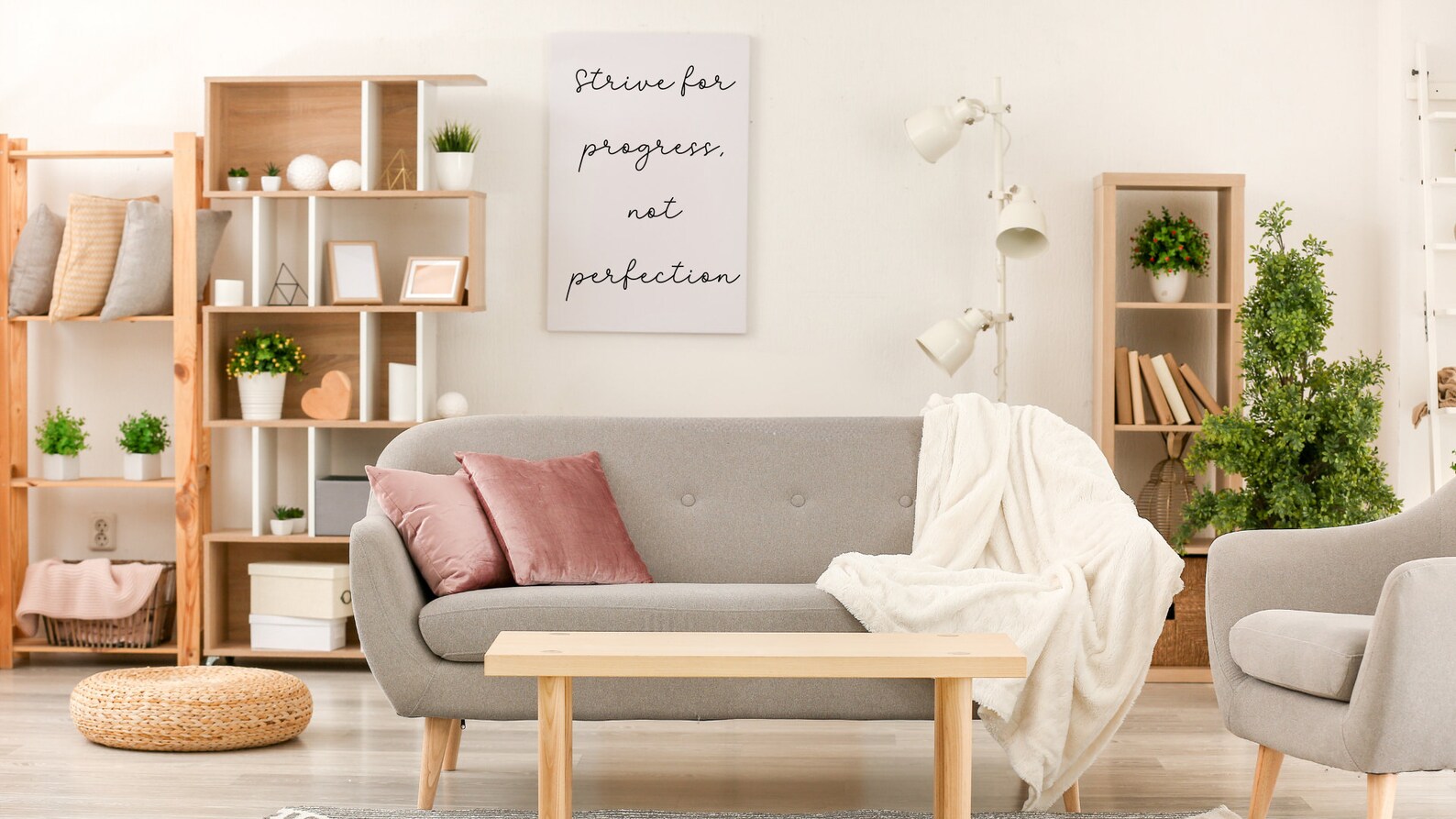 Virtual Home Office Backdrop, Inspirational Quote Zoom Background, Zoom ...
