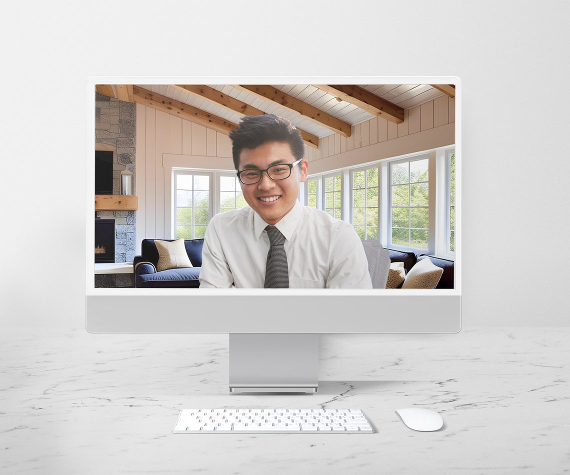 Virtual Background, Lawyer Zoom Background, Professional Office ...