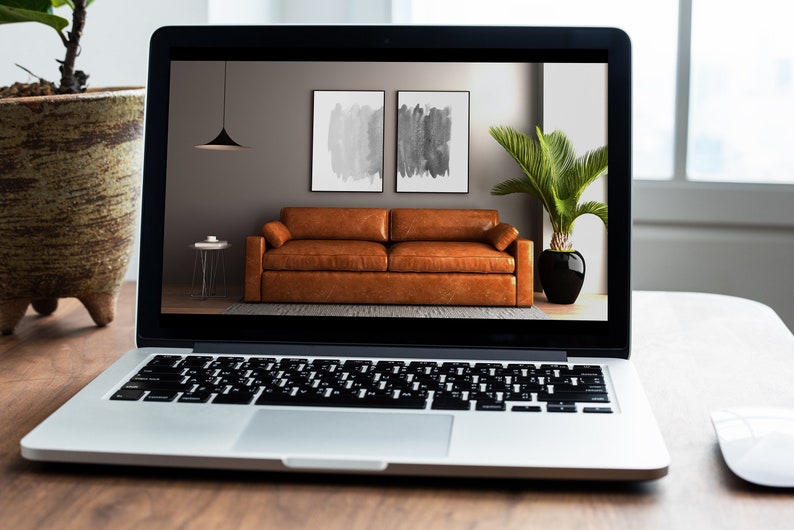 Home Office Zoom Background, Realistic Home Virtual Background, Room ...