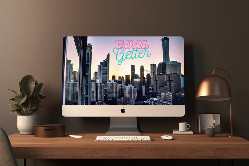 Skyline Zoom Background, Home Office Virtual Background Digital ...