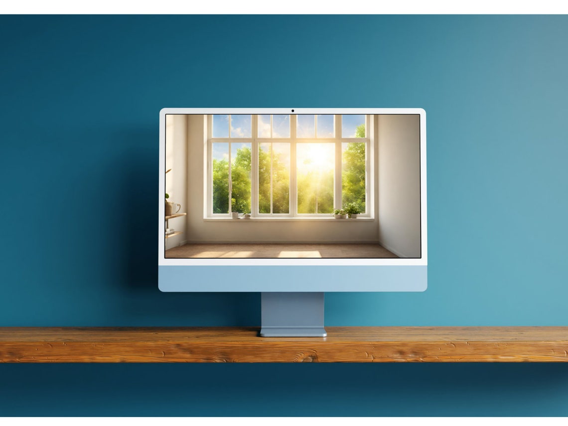 Virtual Zoom Background Bright Window, MS Teams Digital Download ...