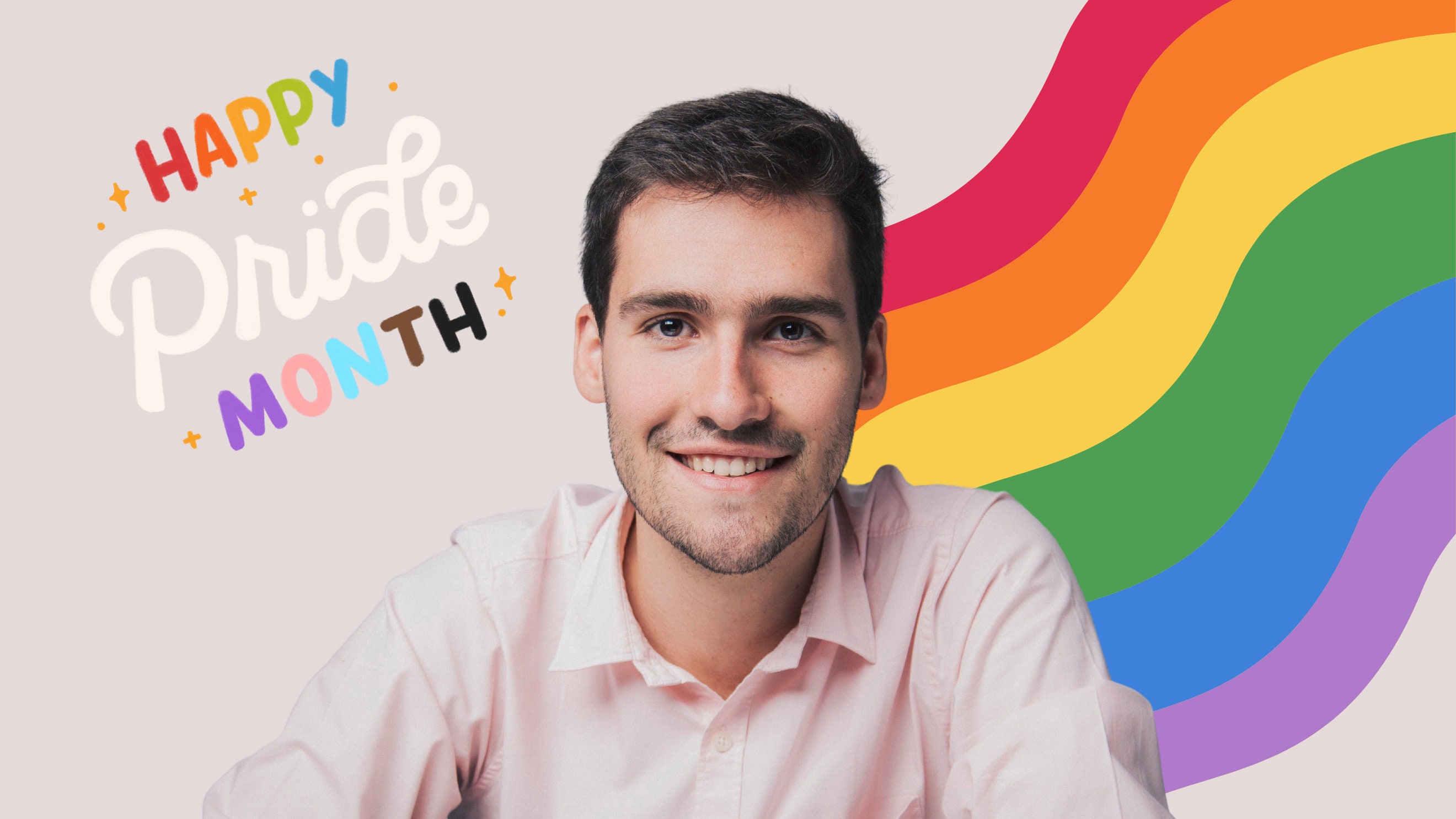 Work From Home Zoom Background to Celebrate LGBTQ Pride Month, Bright ...