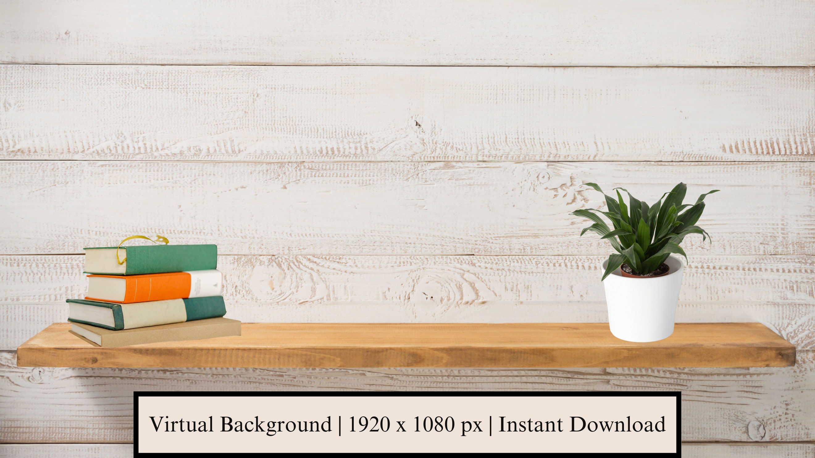 Shelves Virtual Background Zoom Meeting, Digital Home Office Backdrop ...