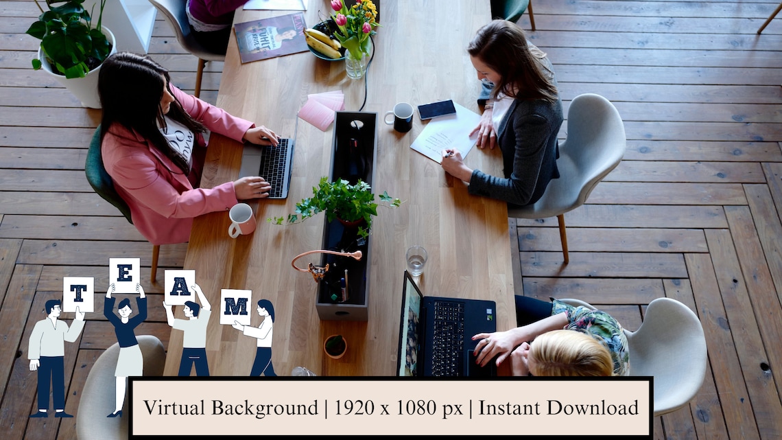 Realistic Team Meeting Zoom Background Virtual Background for - Etsy