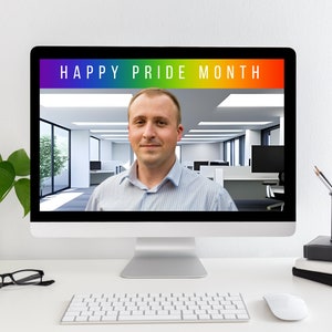 Zoom Background for LGBTQ Pride Month, Work From Home Virtual ...