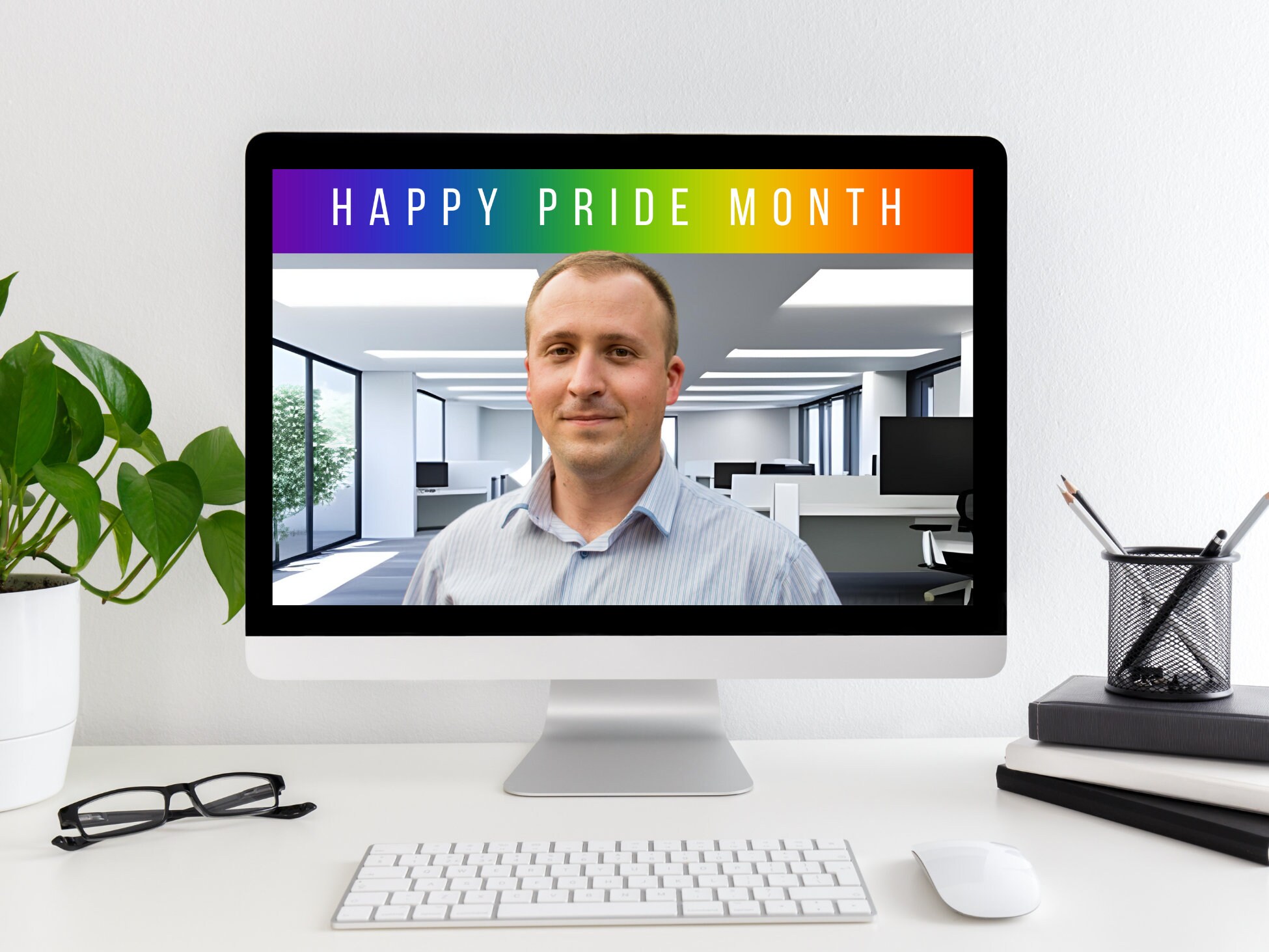 Zoom Background for LGBTQ Pride Month, Work From Home Virtual ...