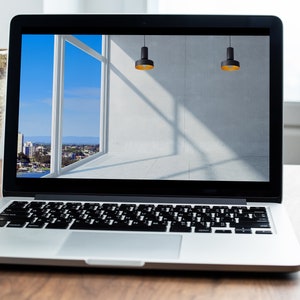 Instant Download Zoom Background, Clean Bright Windows Office Backdrop ...