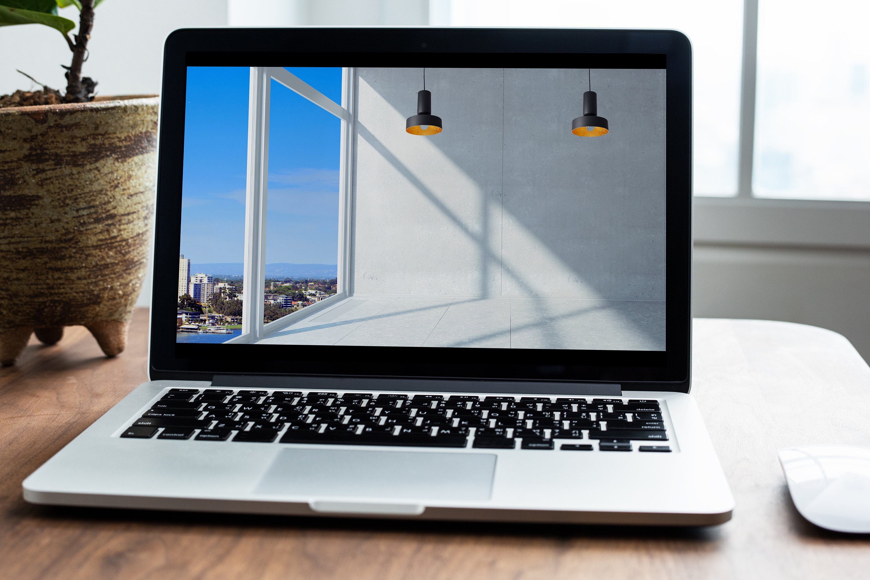 Instant Download Zoom Background, Clean Bright Windows Office Backdrop ...