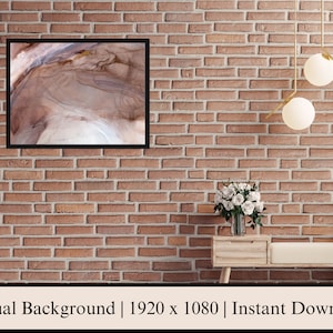 Brick Wall Zoom Virtual Background for Team, Professional Digital ...