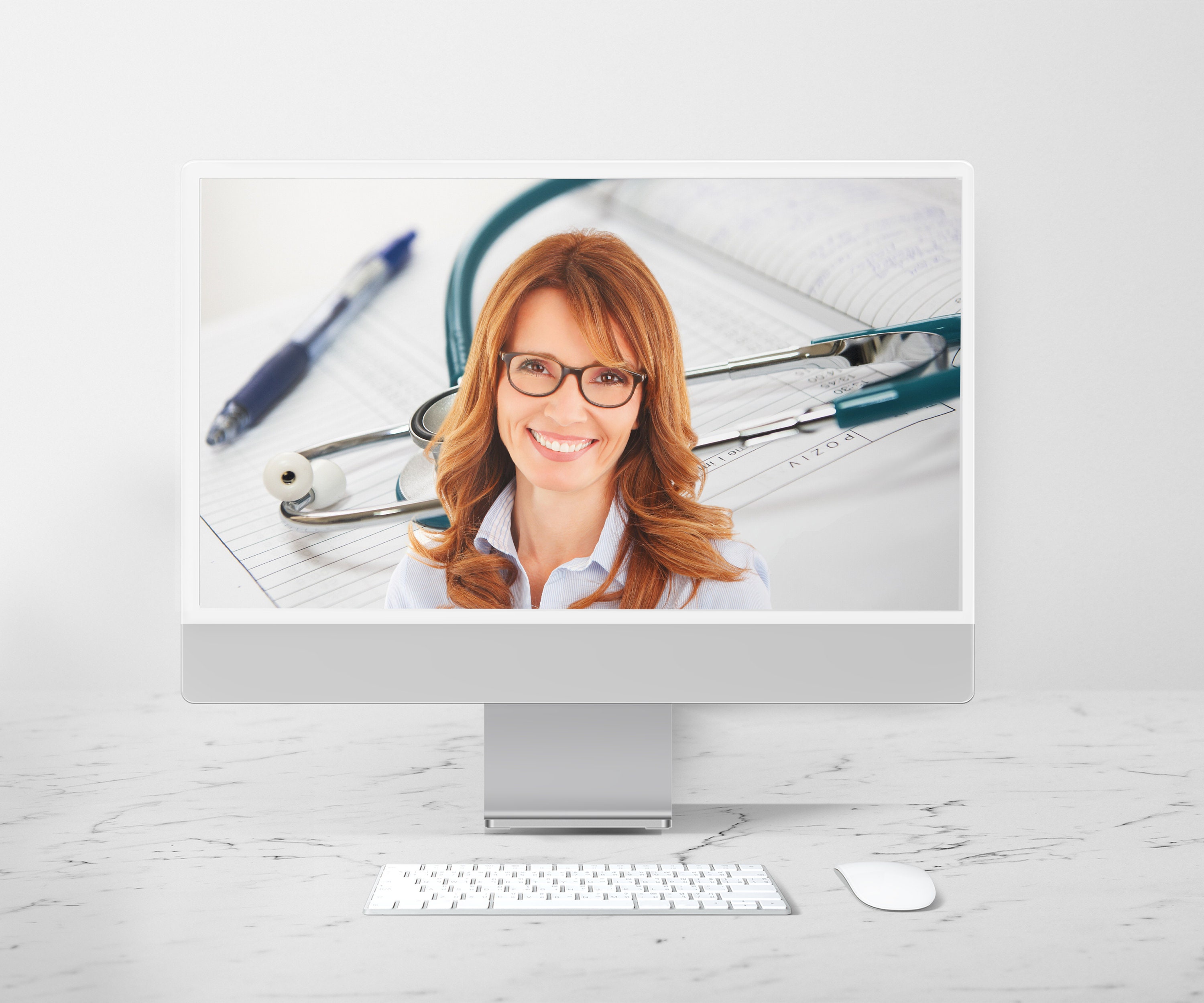 Healthcare Professional Zoom Background, MS Team Backdrop, Digital ...