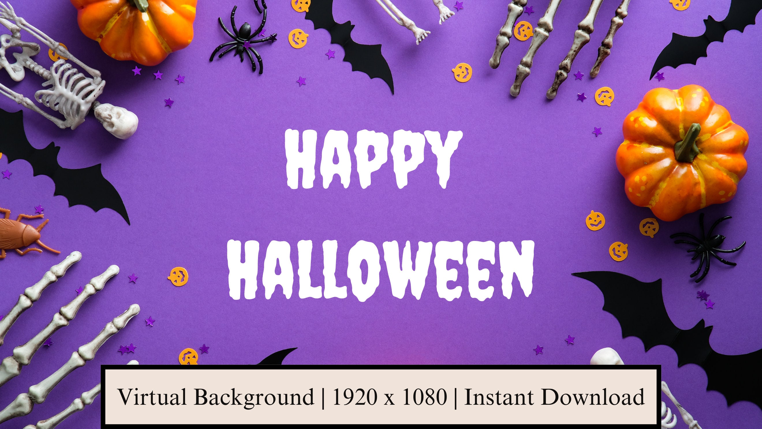 Halloween Holiday Background, Zoom Halloween Background, MS Team ...
