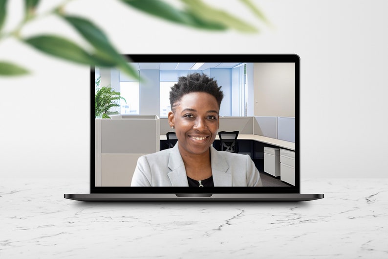 Cubicle Zoom Background, Work From Home Virtual Background, MS Teams ...