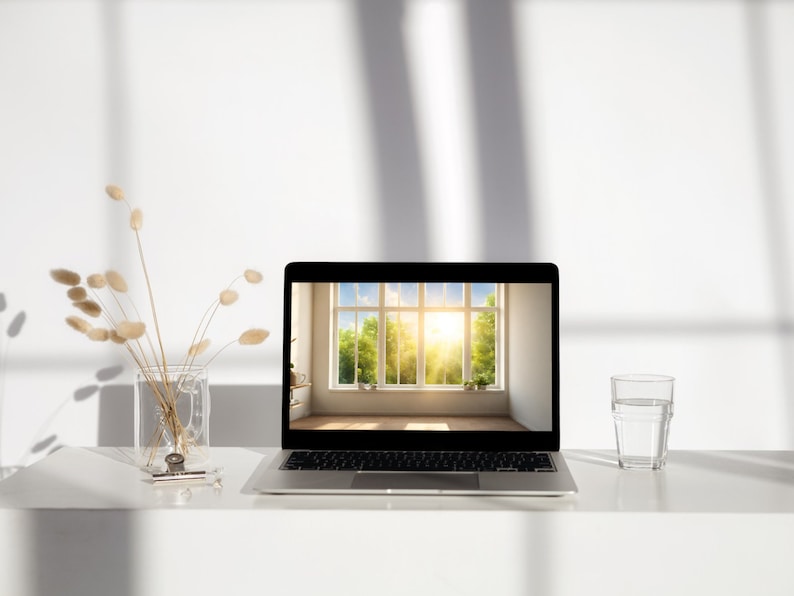 Virtual Zoom Background Bright Window, MS Teams Digital Download ...