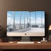 Digital Zoom Background City, Blurred Home Office Virtual Background MS ...