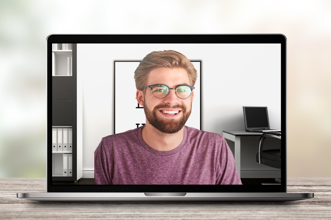 Custom Home Office Zoom Background, Personalized Microsoft Teams ...