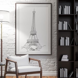 Eiffel Tower Painting Zoom Background, ESL Teacher Virtual Background ...