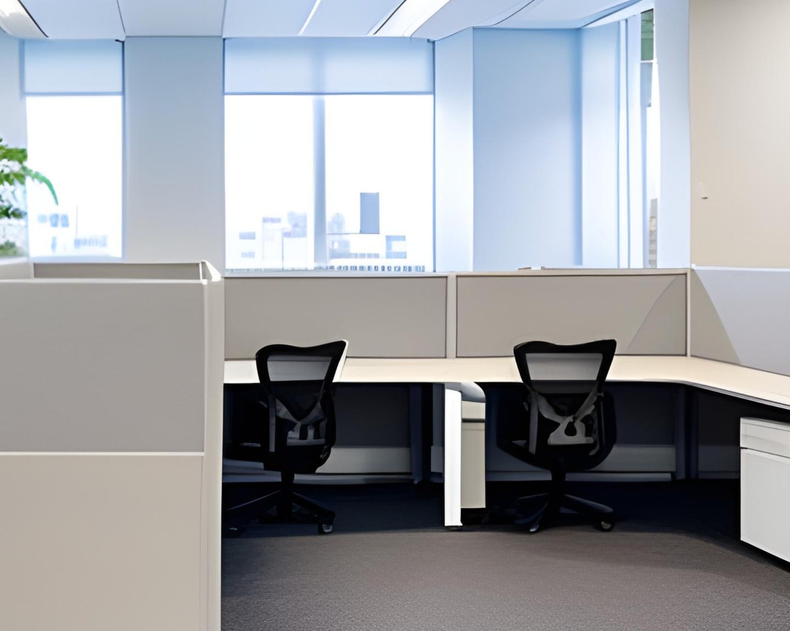 Cubicle Zoom Background, Work From Home Virtual Background, MS Teams ...