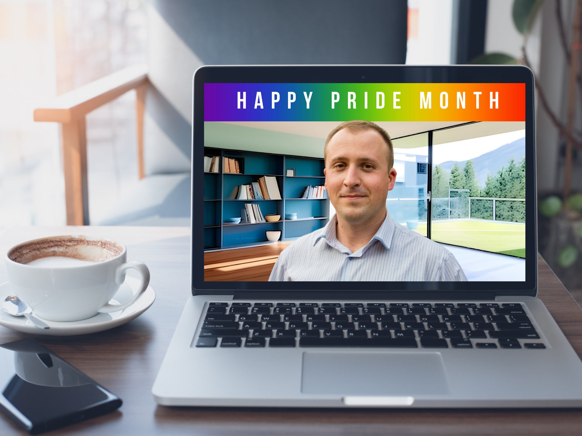 Zoom Background for LGBTQ Pride Month, Work From Home Virtual ...