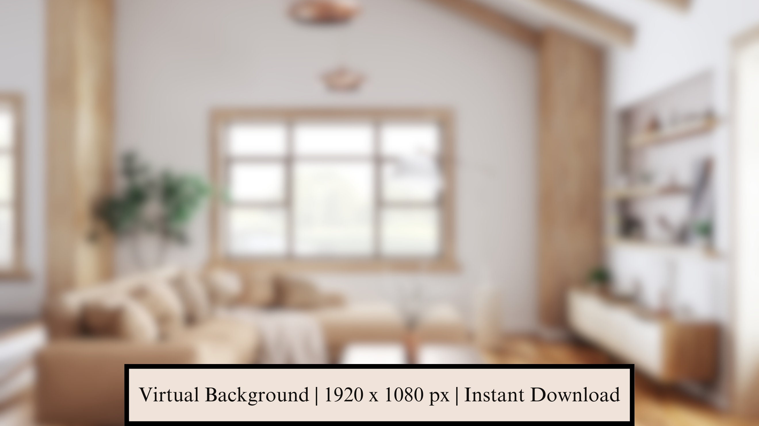 Blurred Home Office Zoom Background, Virtual Backdrop Zoom Meeting ...