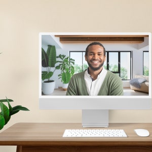 Work From Home Virtual Zoom Background, MS Teams Digital Download ...