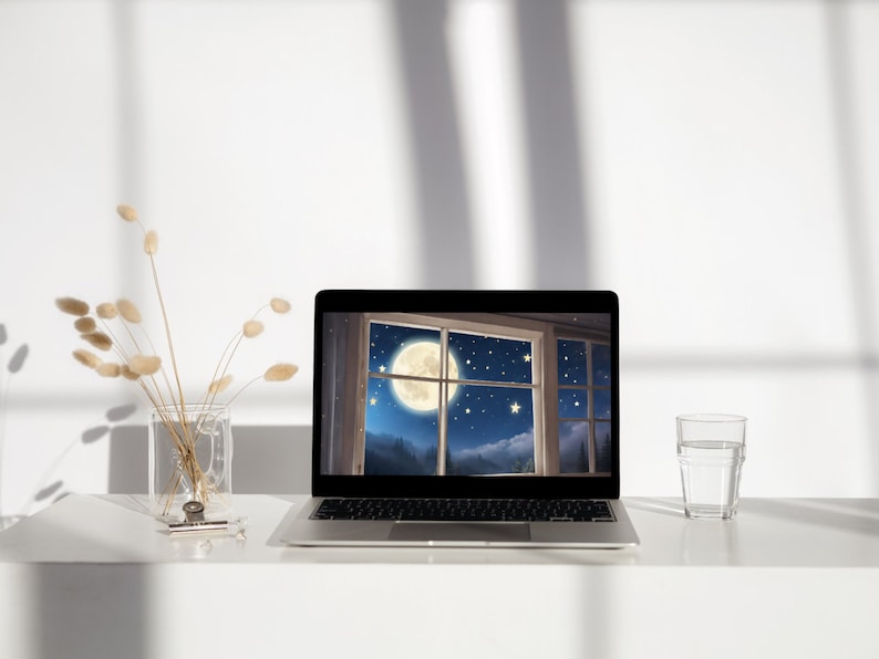 Sky Virtual Zoom Background Modern Office, MS Teams Digital Backdrop ...