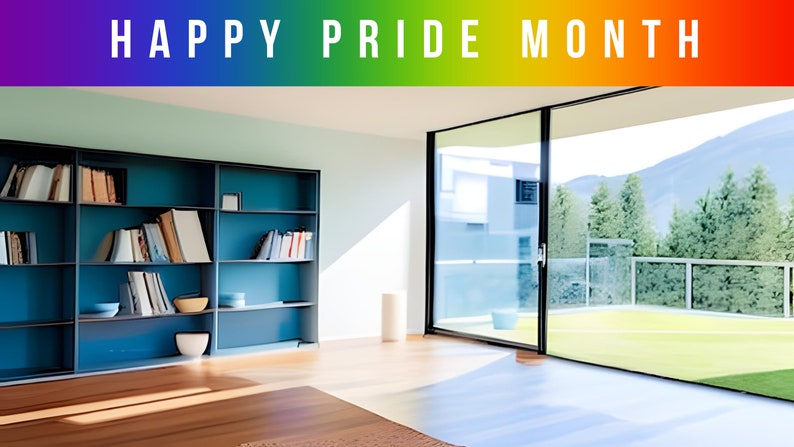 Zoom Background for LGBTQ Pride Month, Work From Home Virtual ...