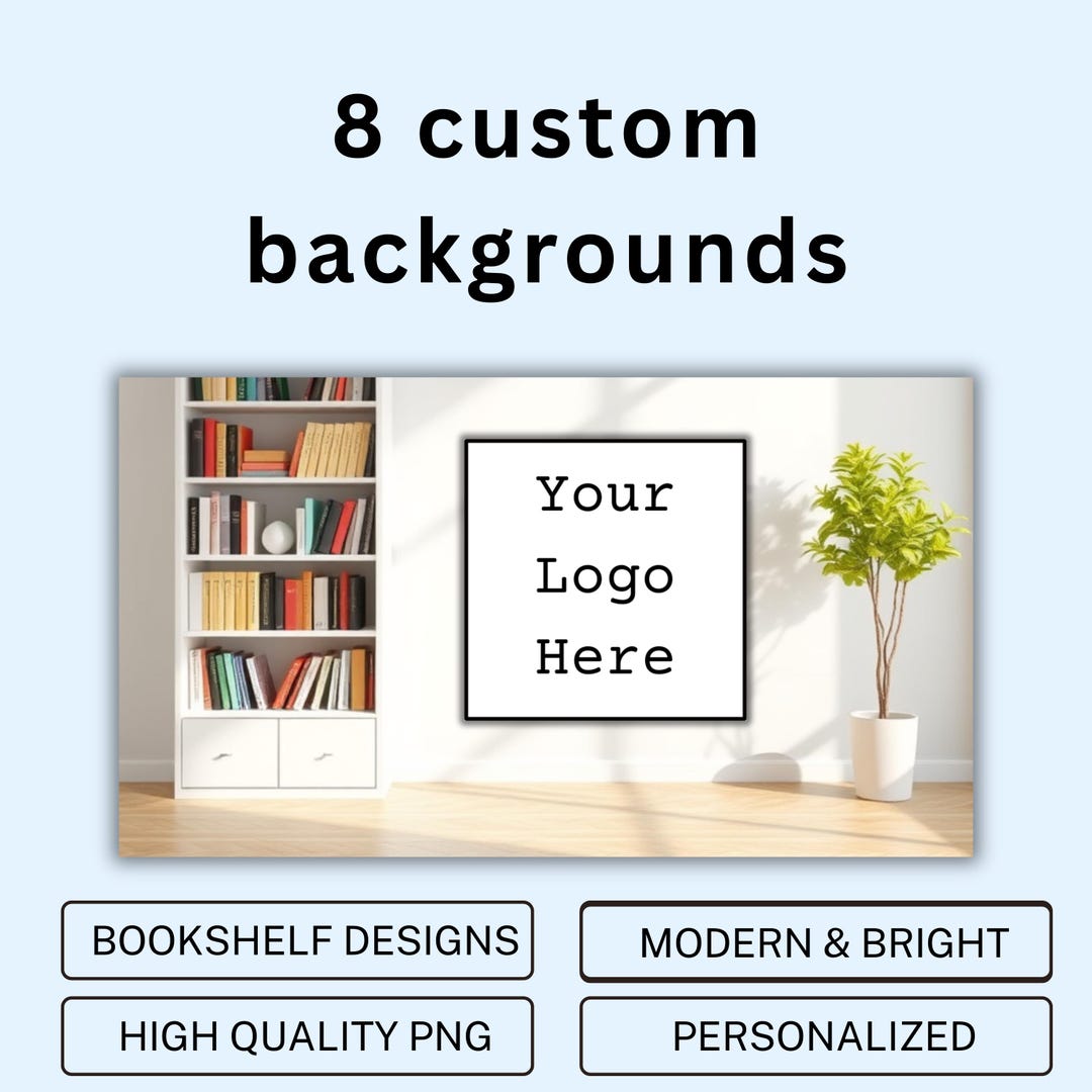 Custom Zoom Background Home Office, Professional Zoom Meeting Backdrop ...