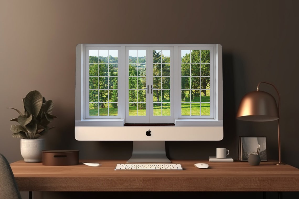 Digital Window Zoom Background, Zoom Backgrounds Office, Digital Zoom ...