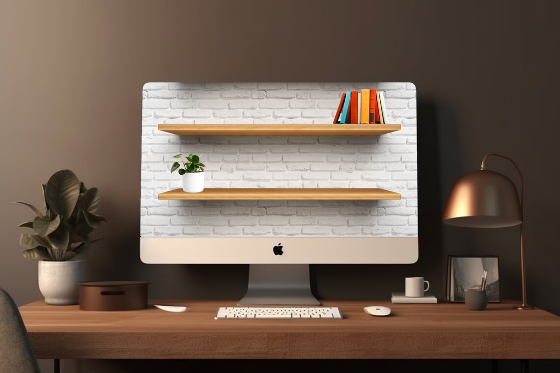 Zoom Background Bookshelf Home Office, Virtual Background for Zoom ...