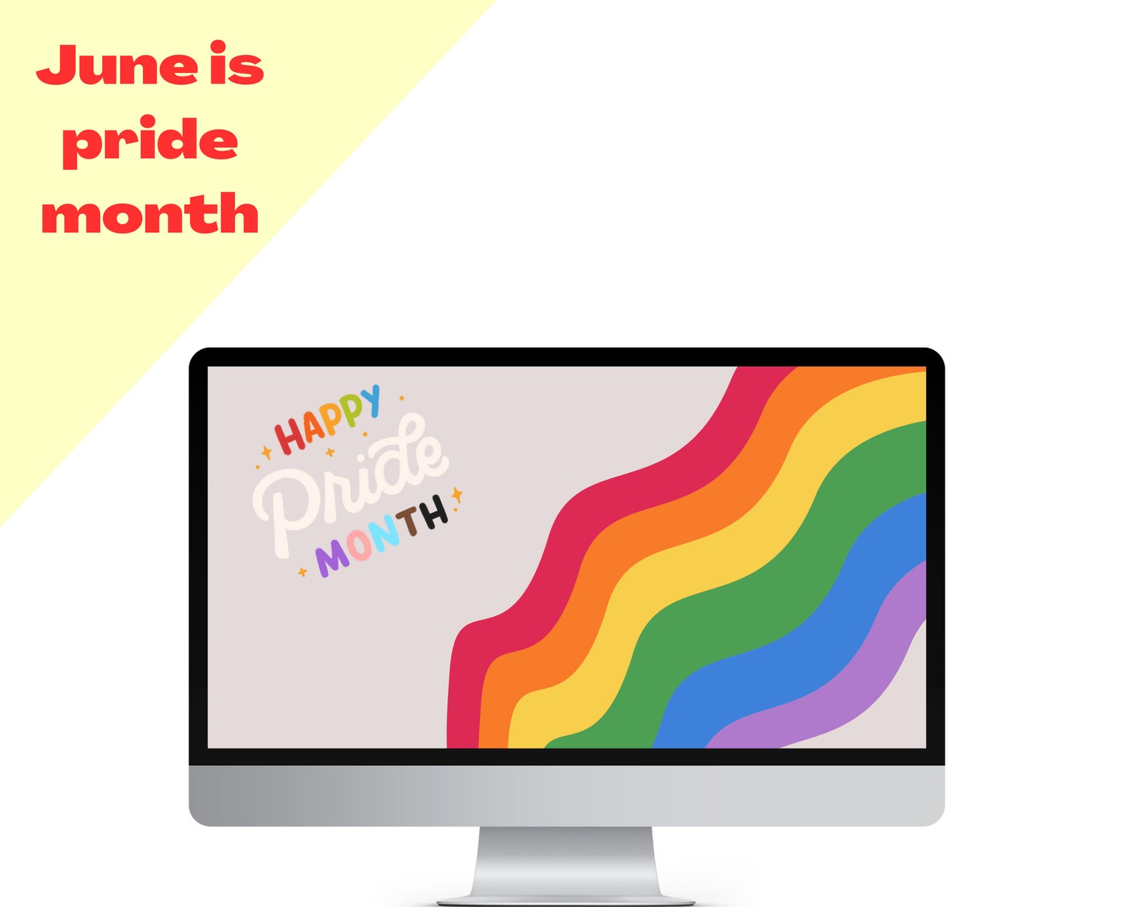 Work From Home Zoom Background to Celebrate LGBTQ Pride Month, Bright ...