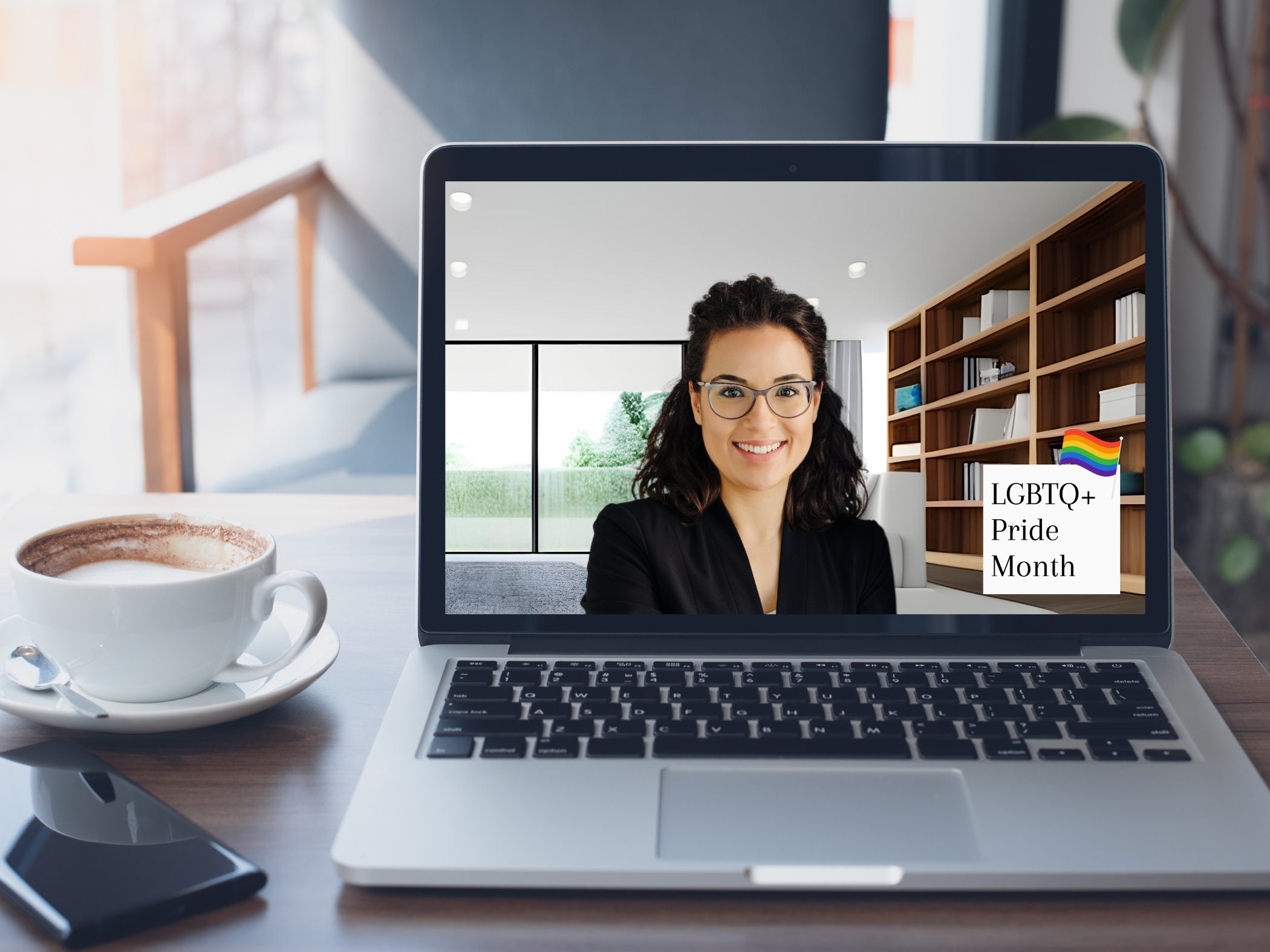 Elegant Zoom Background for LGBTQ Pride Month, Work From Home Virtual ...
