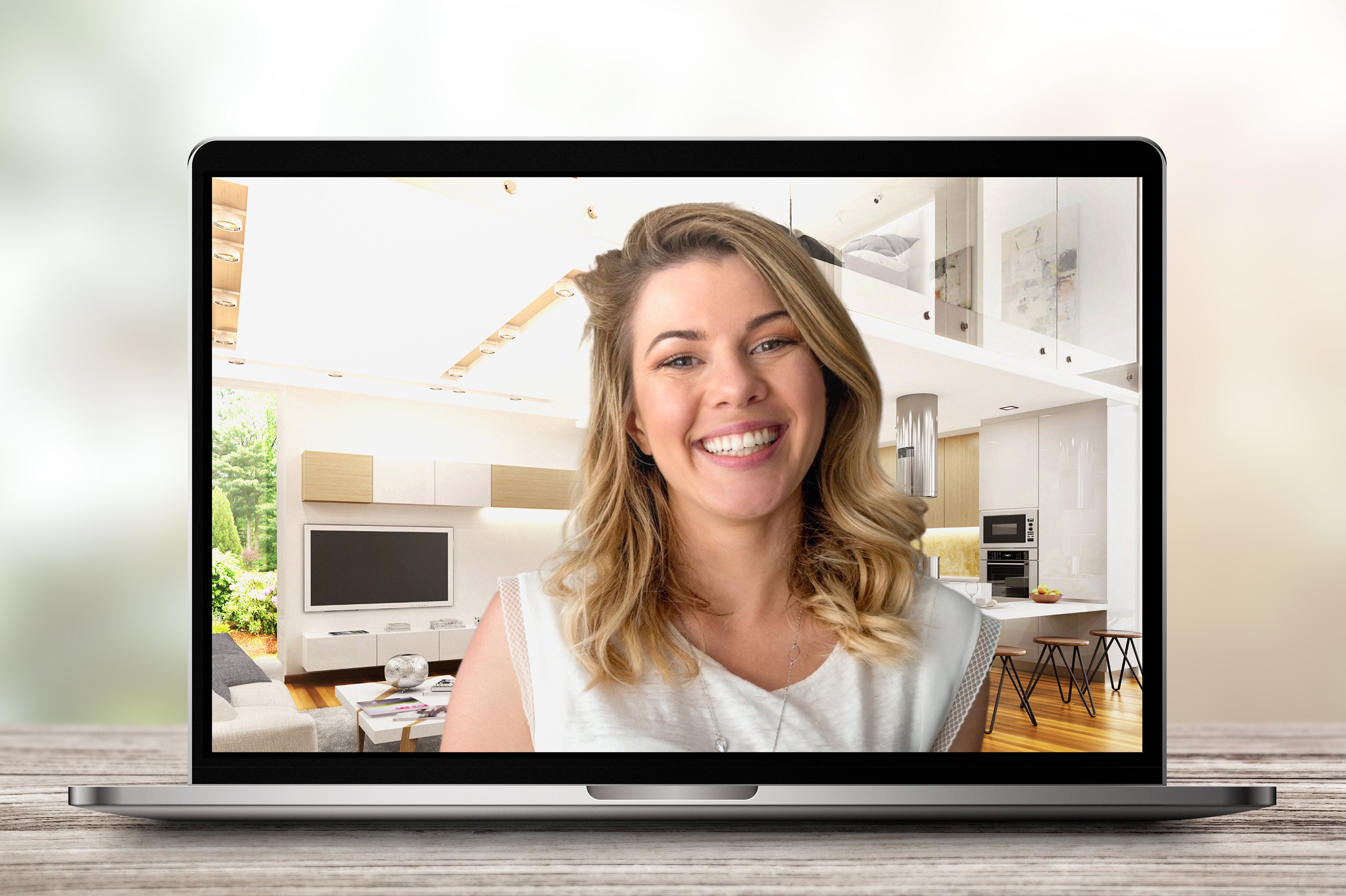 Realistic Home Office Backgrounds, Zoom Virtual Office MS Teams ...