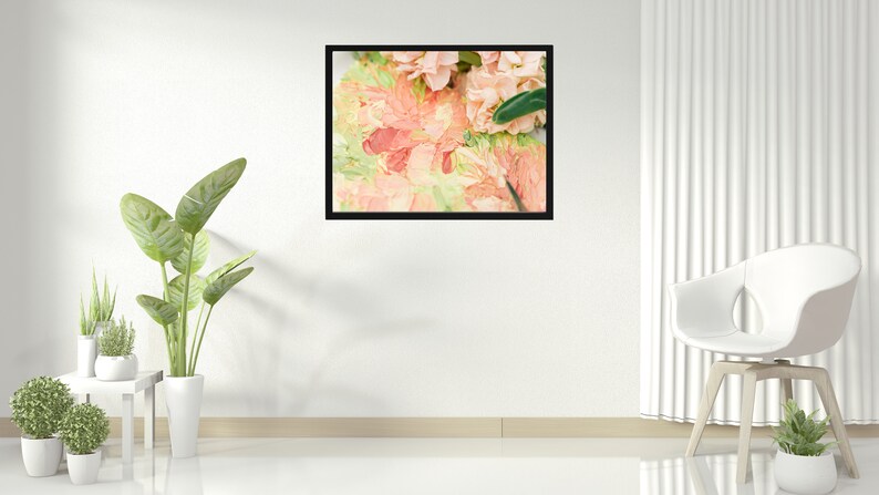 Painting Digital Virtual Zoom Background, White Minimalist Zoom ...