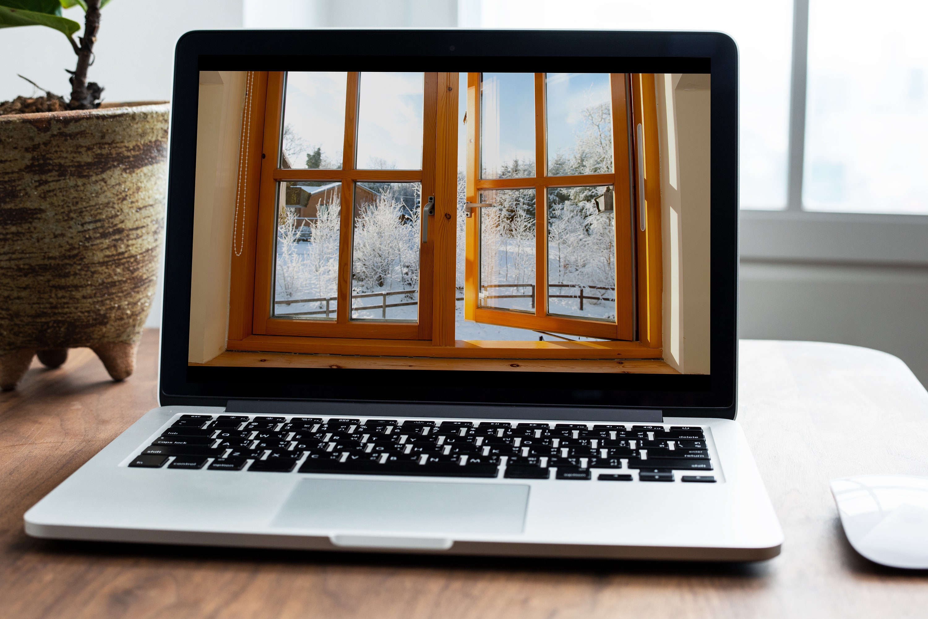 Bright Window Zoom Background Home Office, Professional Virtual ...