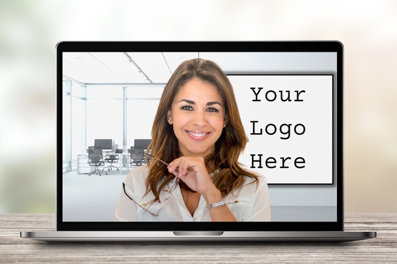 Personalized Zoom Background With Logo, Custom Corporate Office Zoom ...
