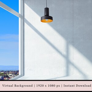 Instant Download Zoom Background, Clean Bright Windows Office Backdrop ...