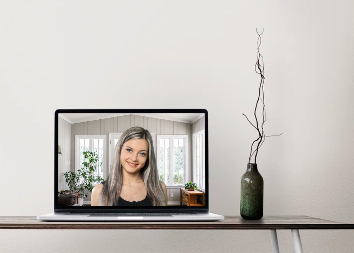 Bright White Windows Zoom Background for Video Calls, Home Office ...