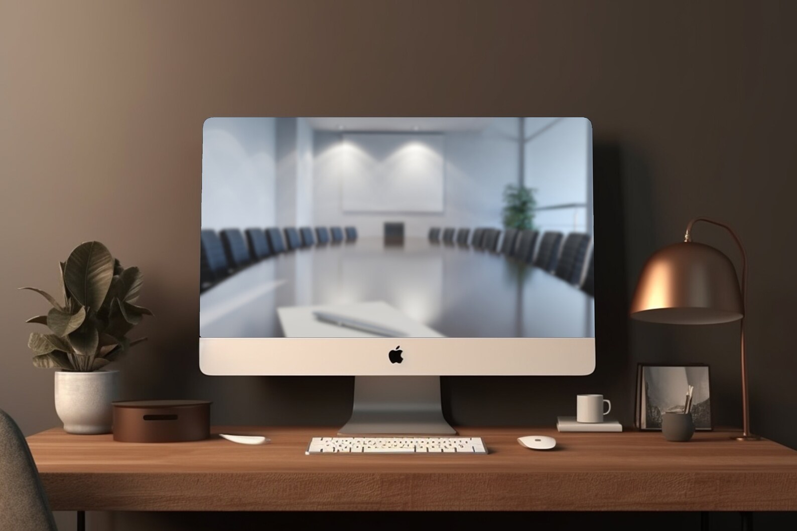 Zoom Background Modern Office, Blurred Boardroom Zoom Meeting Backdrop ...