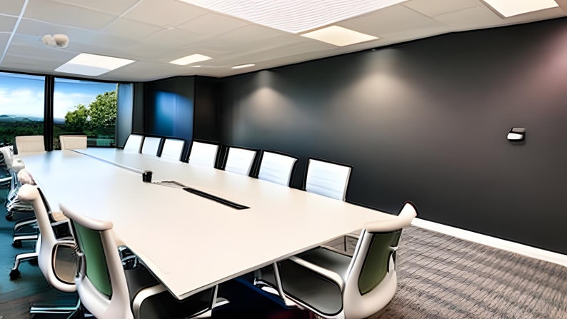 Boardroom Table Virtual Background for Zoom Meeting, Professional Zoom ...