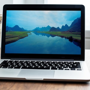 Zoom Background Mountains and Lake, Microsoft Teams Virtual Background ...