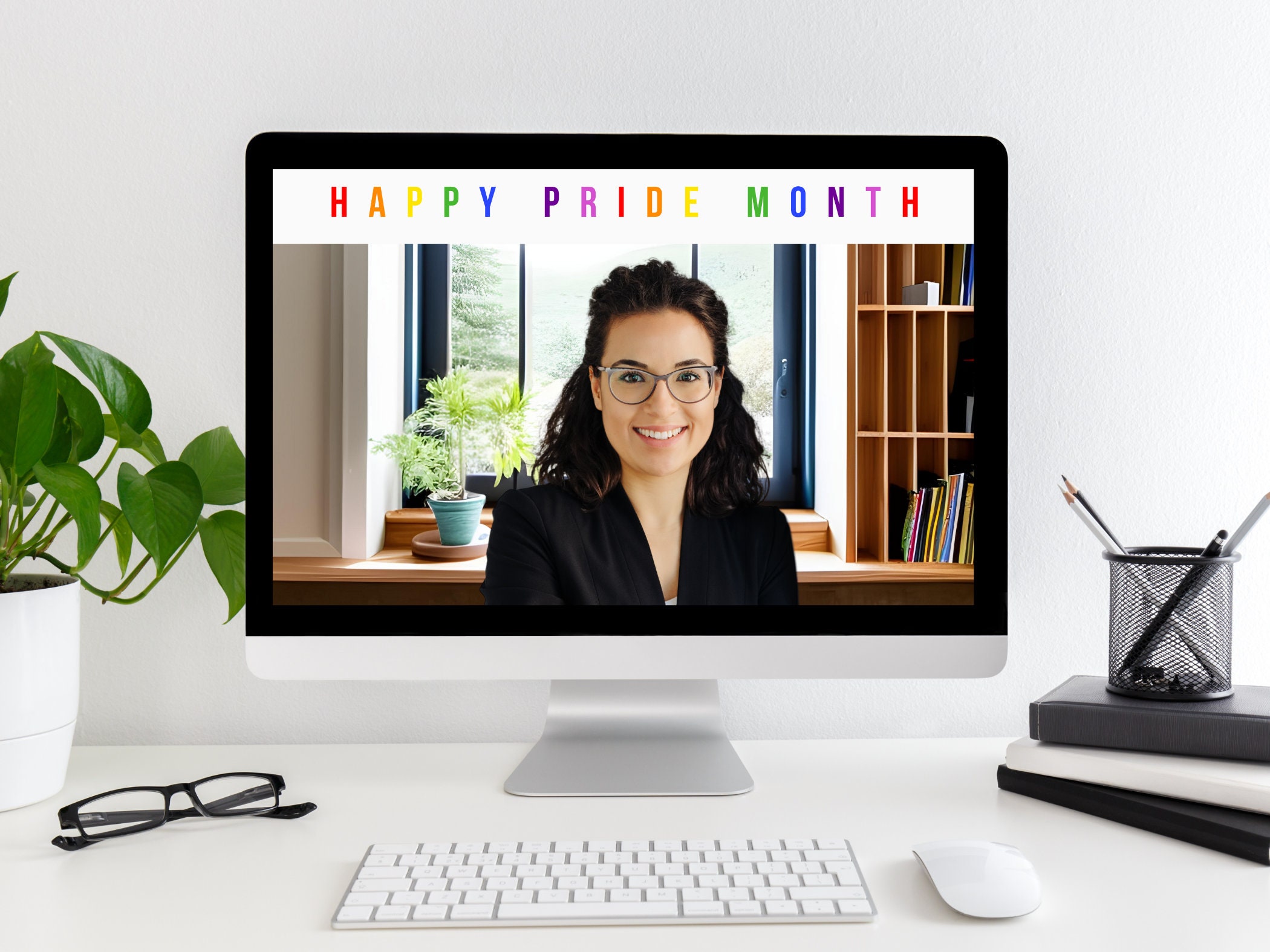 Professional Zoom Background for LGBTQ Pride Month, Work From Home ...