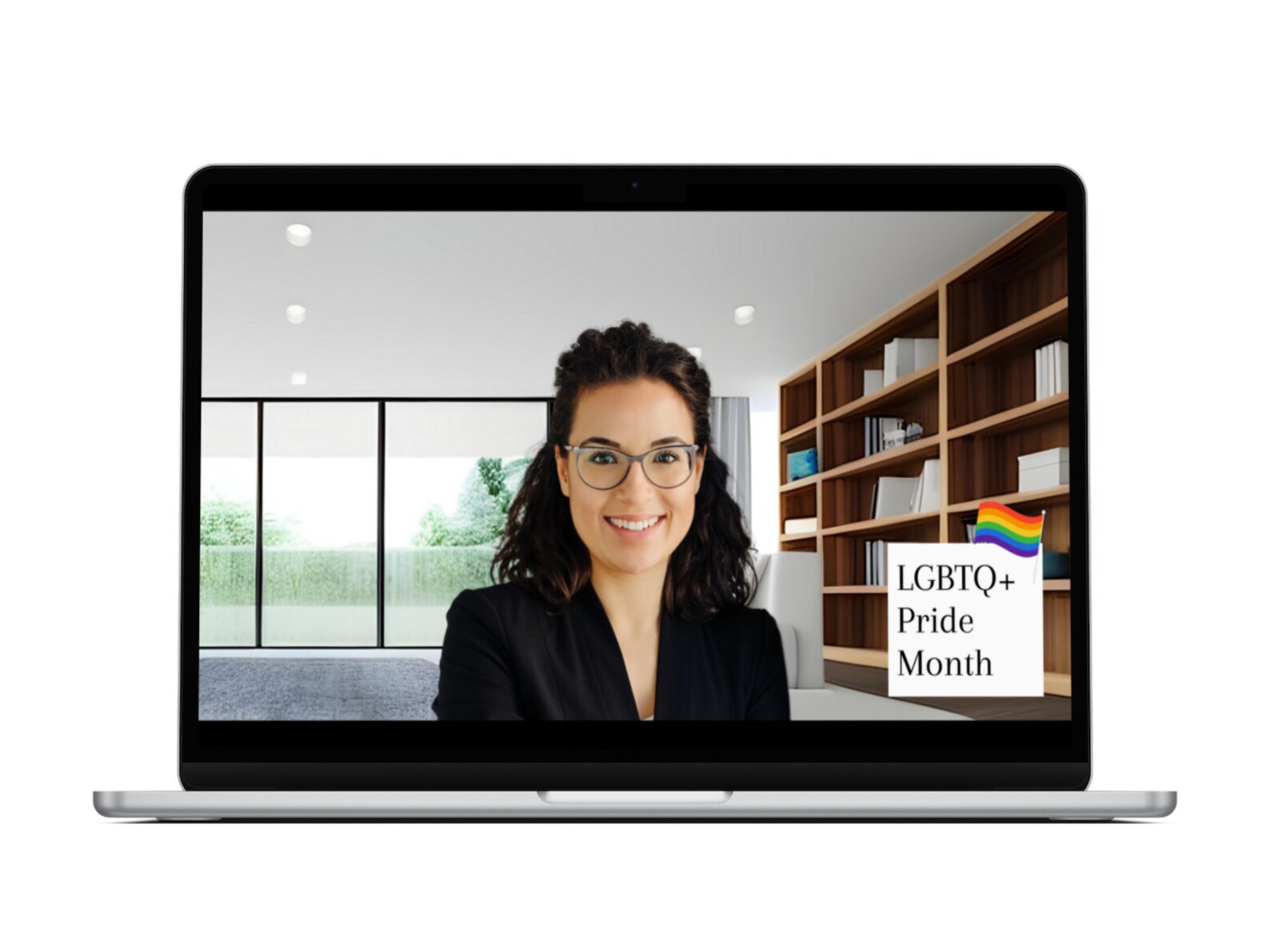 Elegant Zoom Background for LGBTQ Pride Month, Work From Home Virtual ...