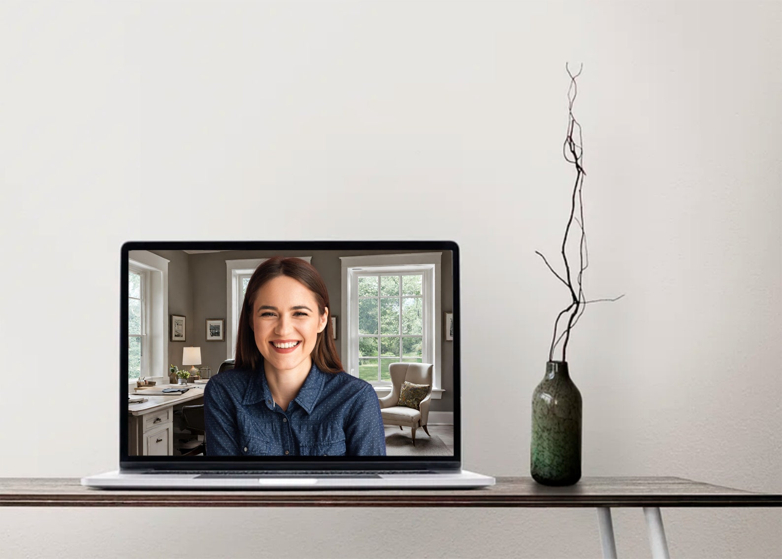 Home Office Zoom Background Windows, Zoom Meeting Virtual Background, MS Teams Professional ...