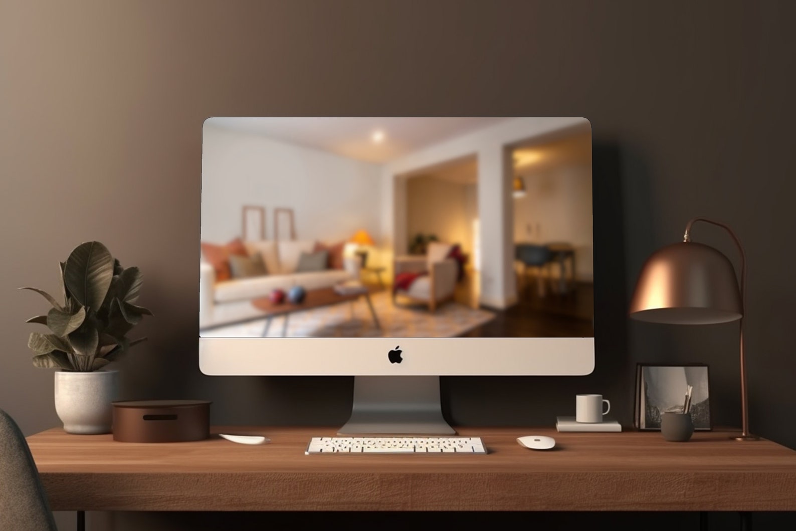 Blurred Home Office Zoom Background, Blurry Zoom Meeting Virtual ...