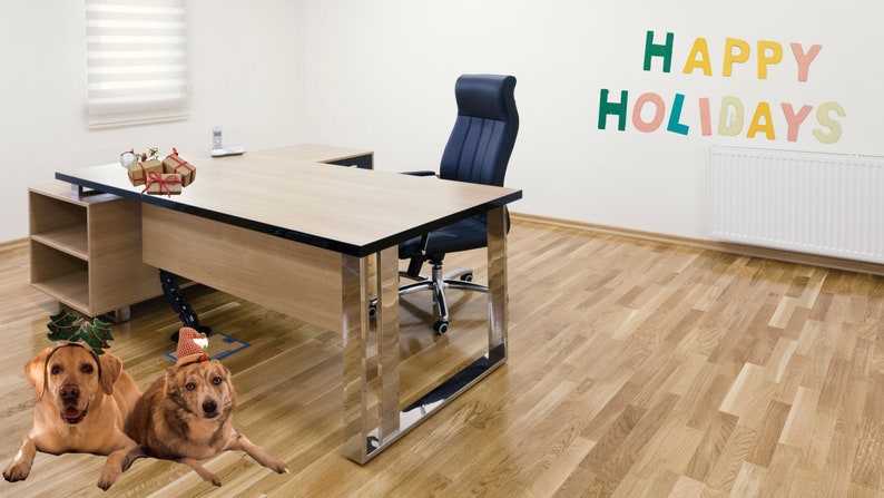 Christmas Virtual Zoom Background, Happy Holidays Digital Download ...