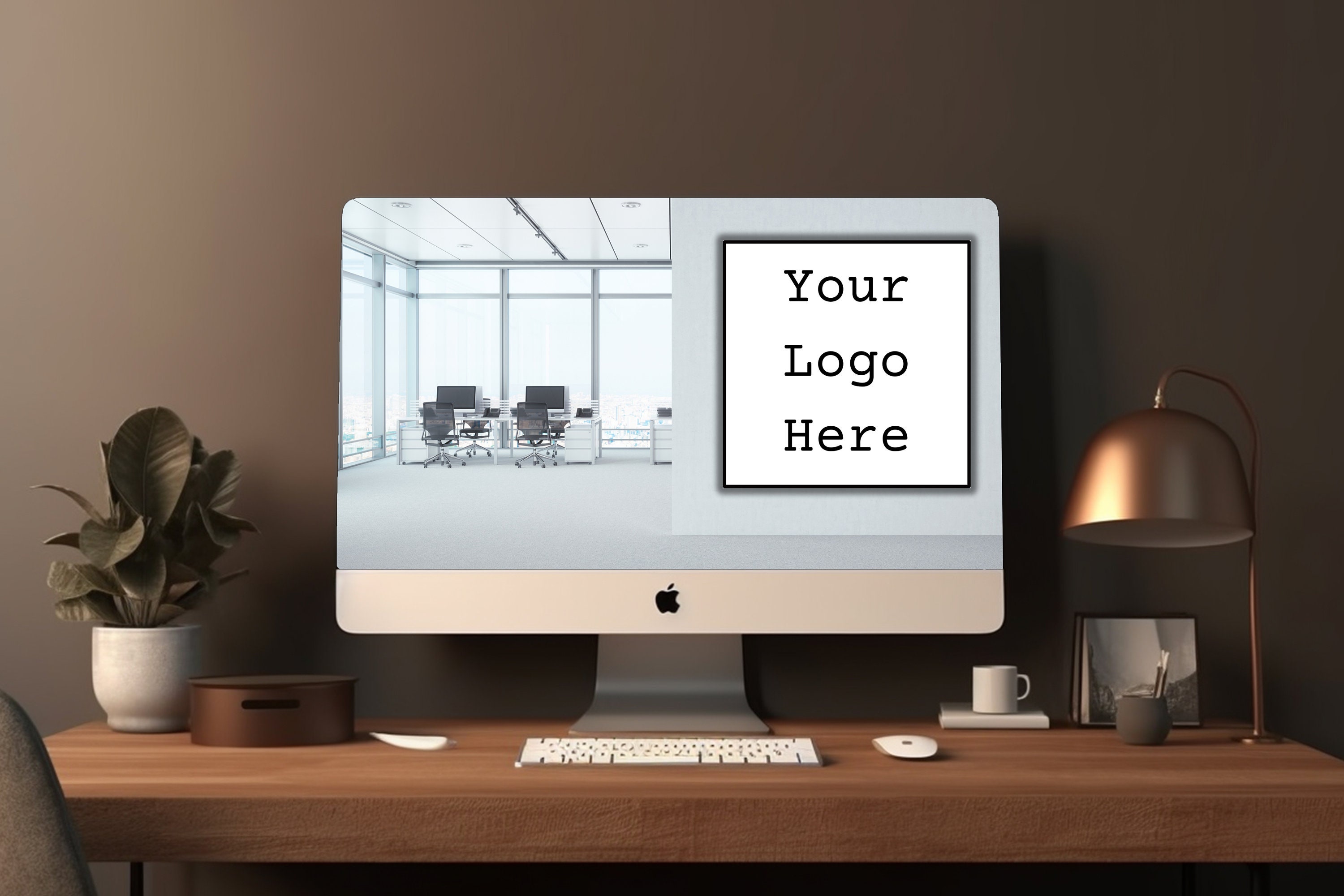 Personalized Zoom Background With Logo, Custom Corporate Office Zoom ...