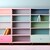 Pastel Zoom Background Bookshelf, Work From Home Colorful Background ...